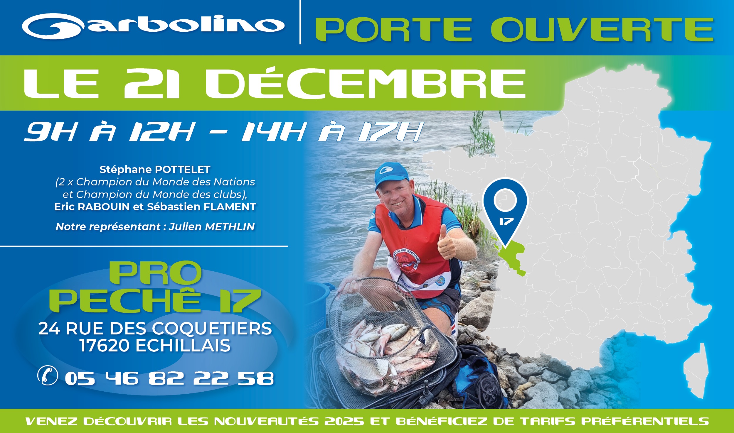 Calendrier des portes ouvertes Garbolino 2024 - 2025 - Garbolino